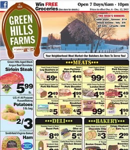 Green Hills Farms Weekly Ad Specials