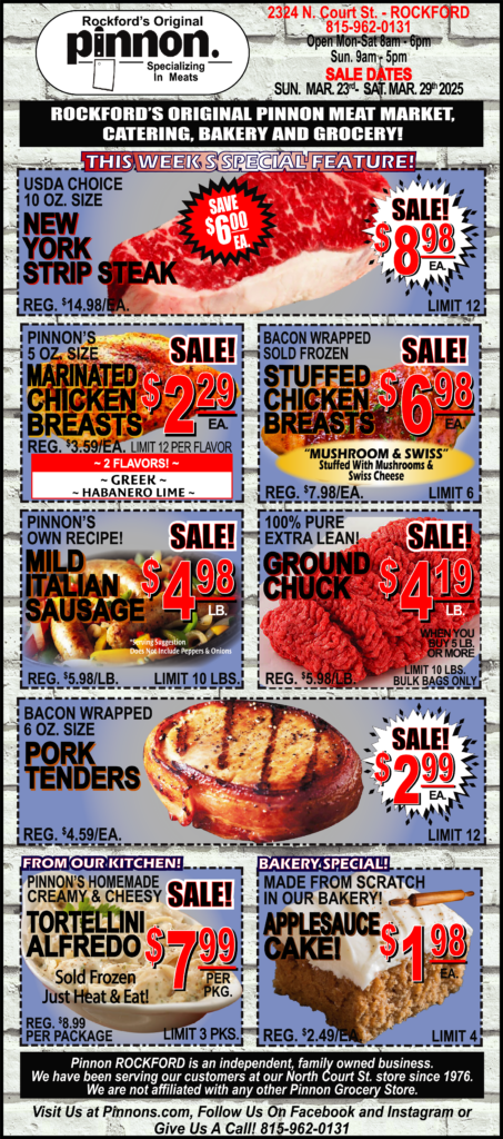 Pinnon Weekly Ad Specials
