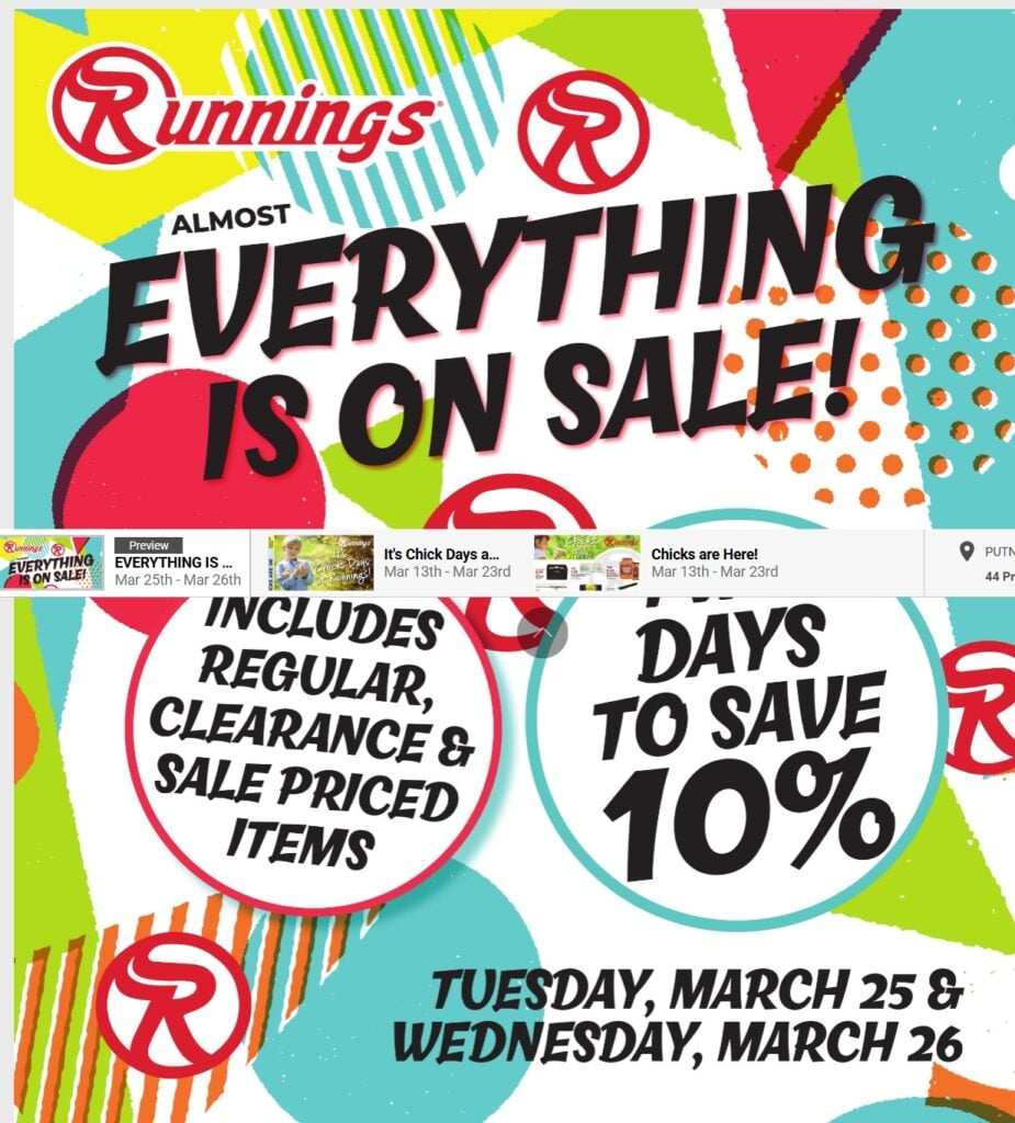 Runnings Weekly Sales Flyer